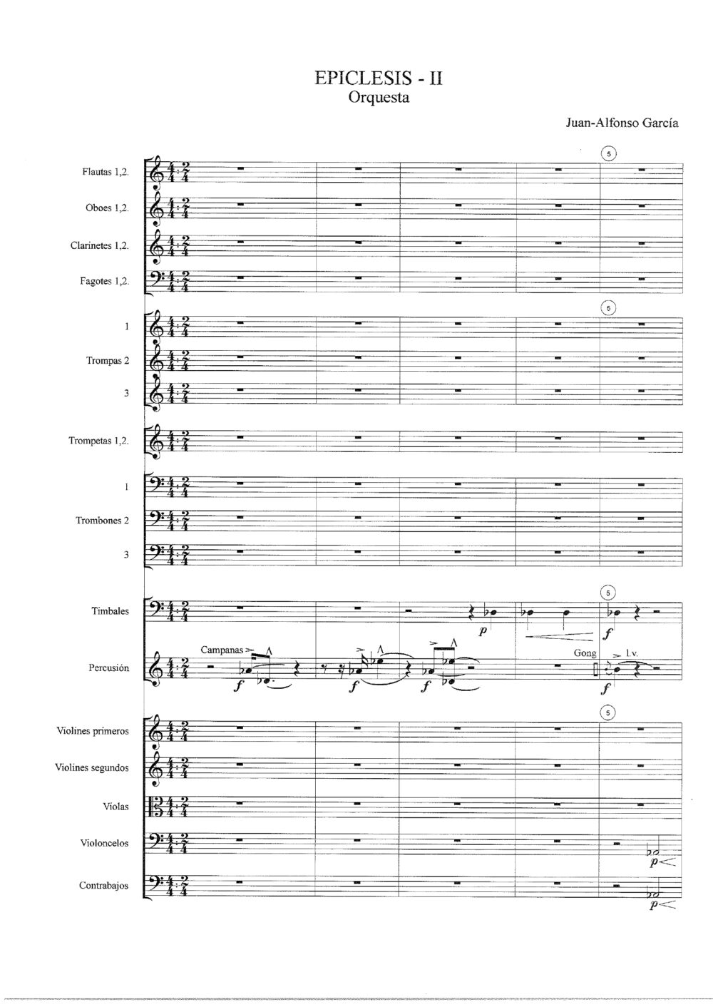 Epiclesis II (versión orquesta) – Juan Alfonso García